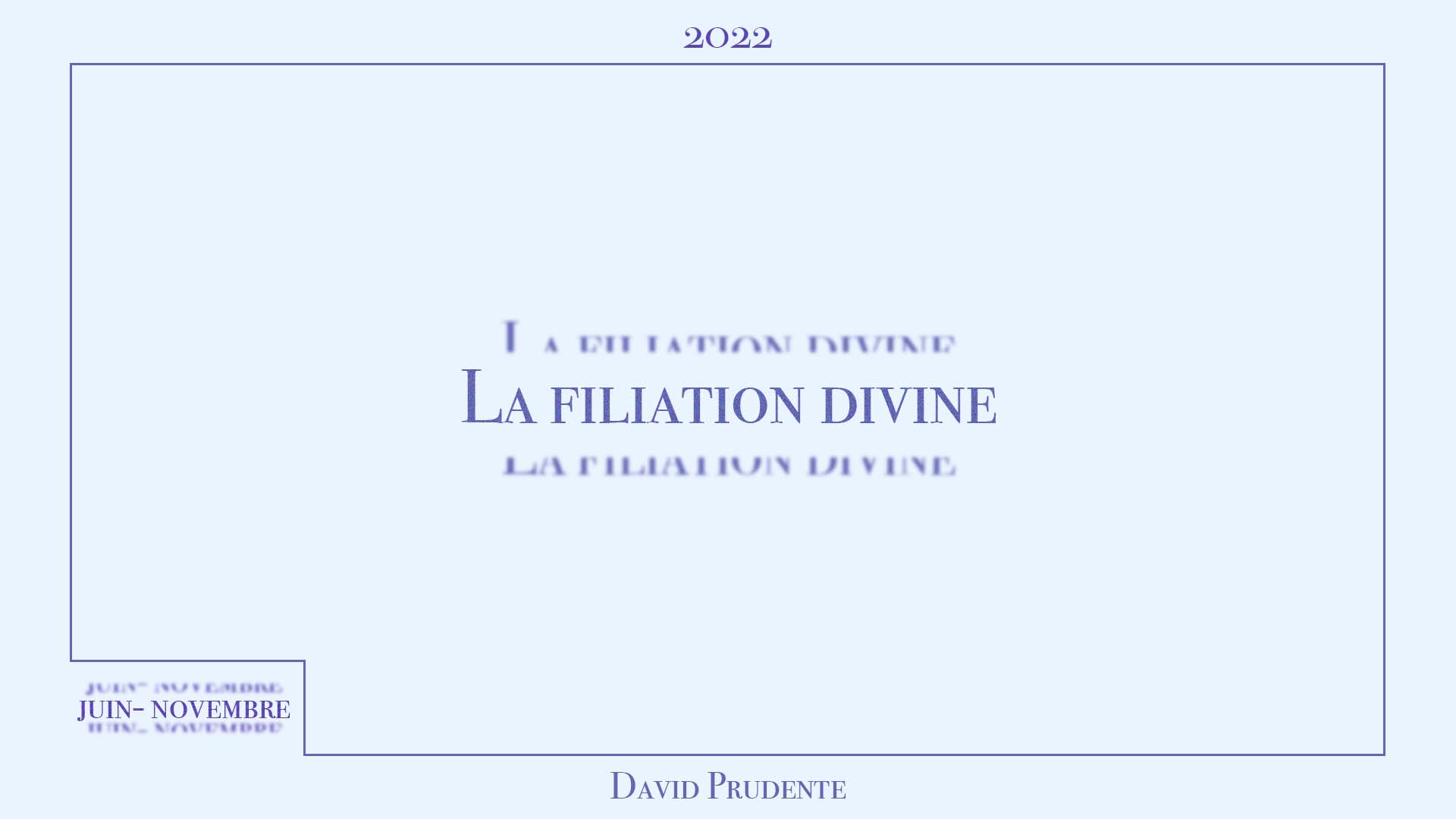 La filiation divine – Eglise Evangélique de Réveil